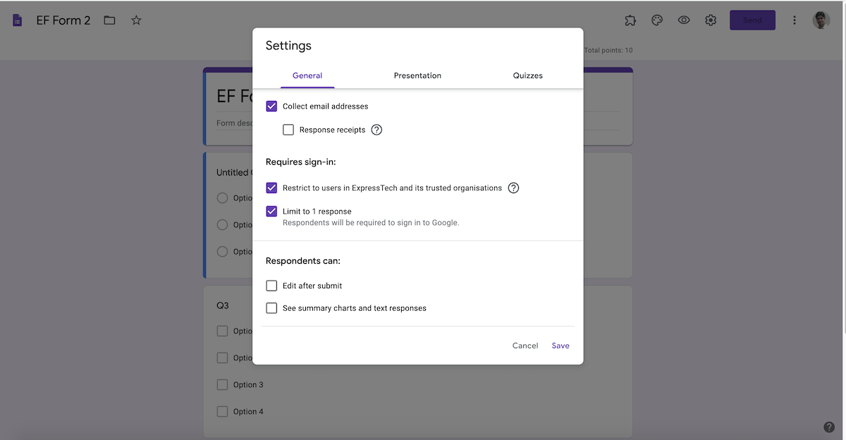 Documentation – Extended Forms