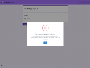 Form Misconfiguration Detected – Documentation