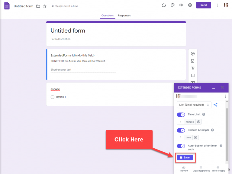 Documentation – Extended Forms