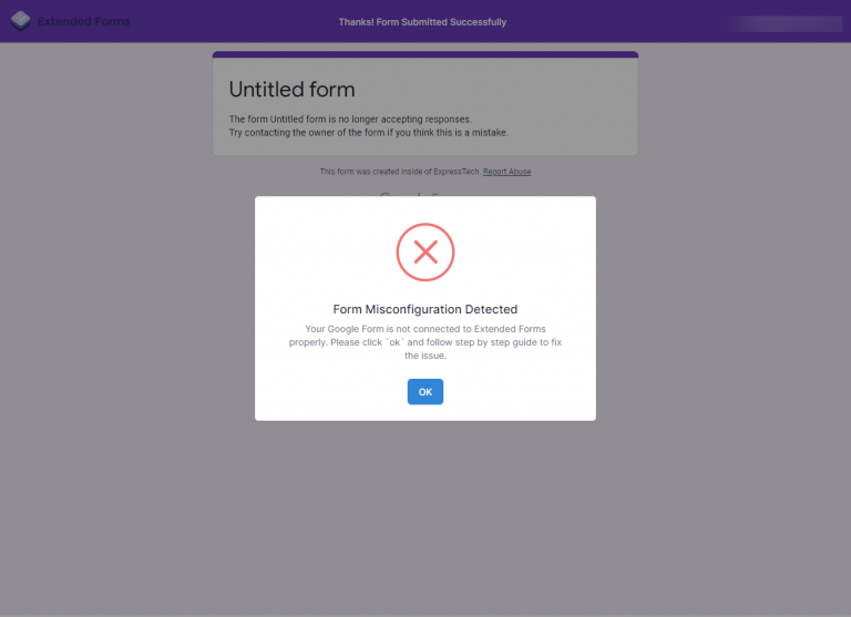 Documentation – Extended Forms