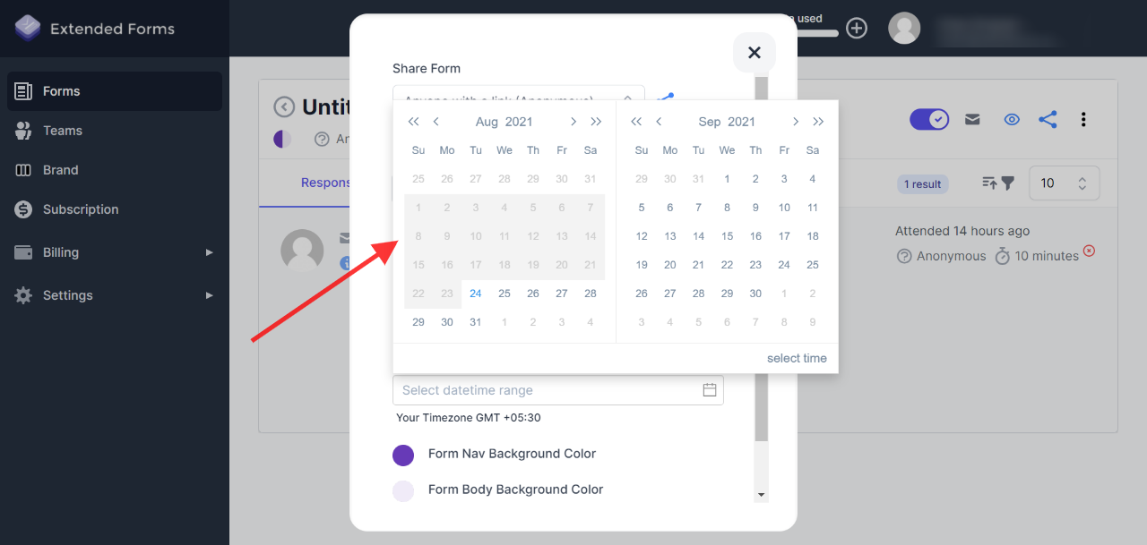 How to Accept Responses on a Specific Date/Time (Scheduling Forms)? – Documentation