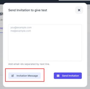 How to Add Welcome Message/Invitation Message – Documentation