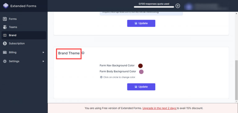 How to Customize Extended Forms According to Your Brand – Documentation