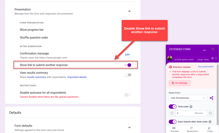 Documentation – Extended Forms