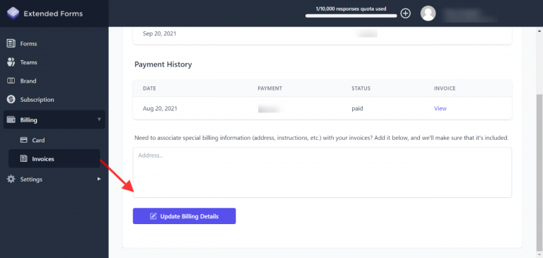 How to Manage Billing Info and Generate Invoices – Documentation